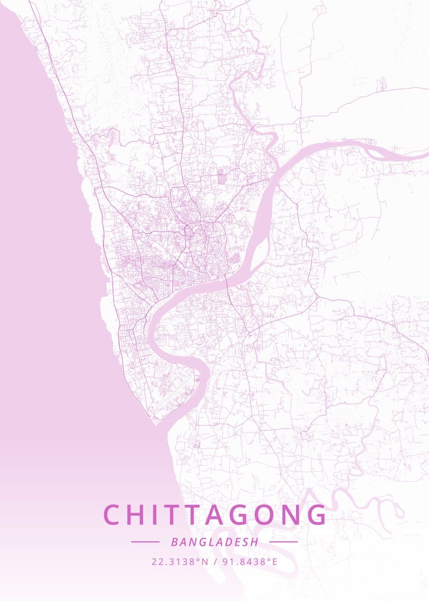 'Chittagong Bangladesh' Poster, picture, metal print, paint by Designer ...