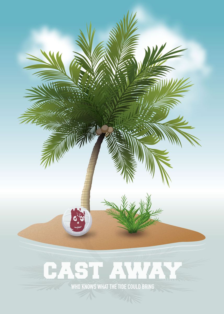 'Cast Away' Poster, picture, metal print, paint by Movie Poster Boy ...
