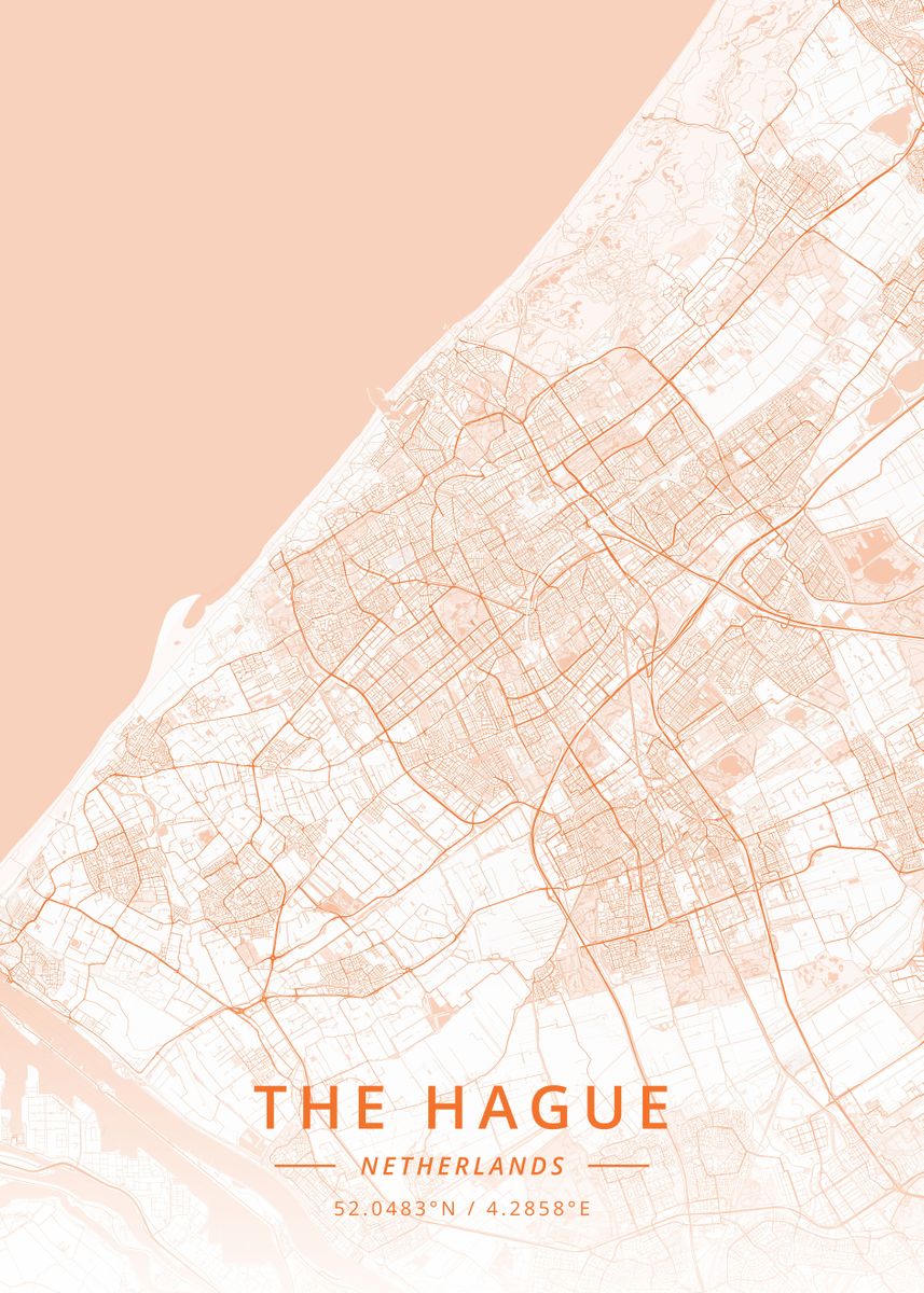 'The Hague Netherlands' Poster, picture, metal print, paint by Designer ...