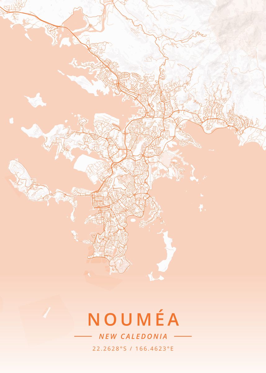 'Noumea New Caledonia' Poster, picture, metal print, paint by Designer ...