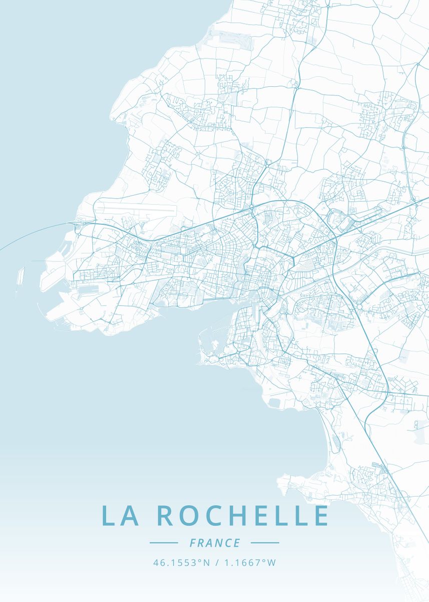 'La Rochelle France' Poster, picture, metal print, paint by Designer ...