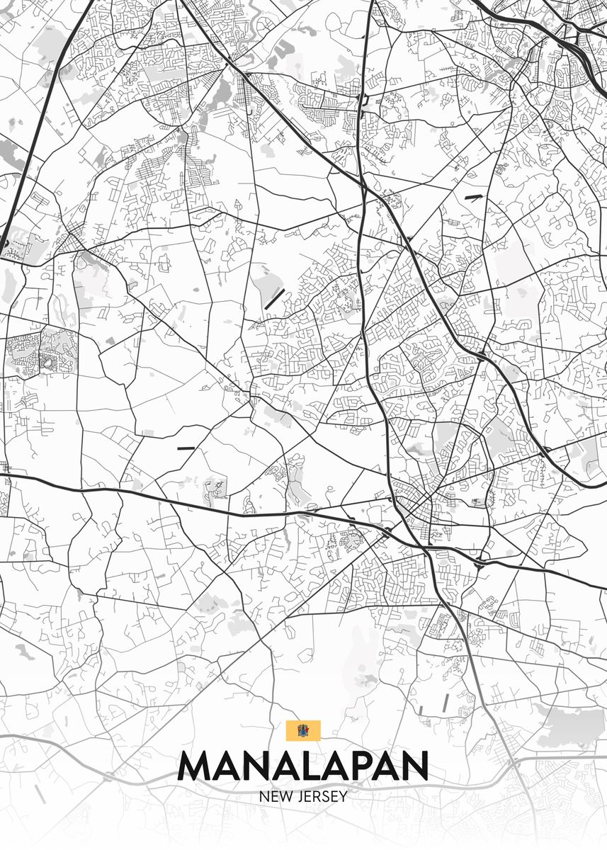 'Manalapan NJ' Poster, picture, metal print, paint by IMR Designs ...