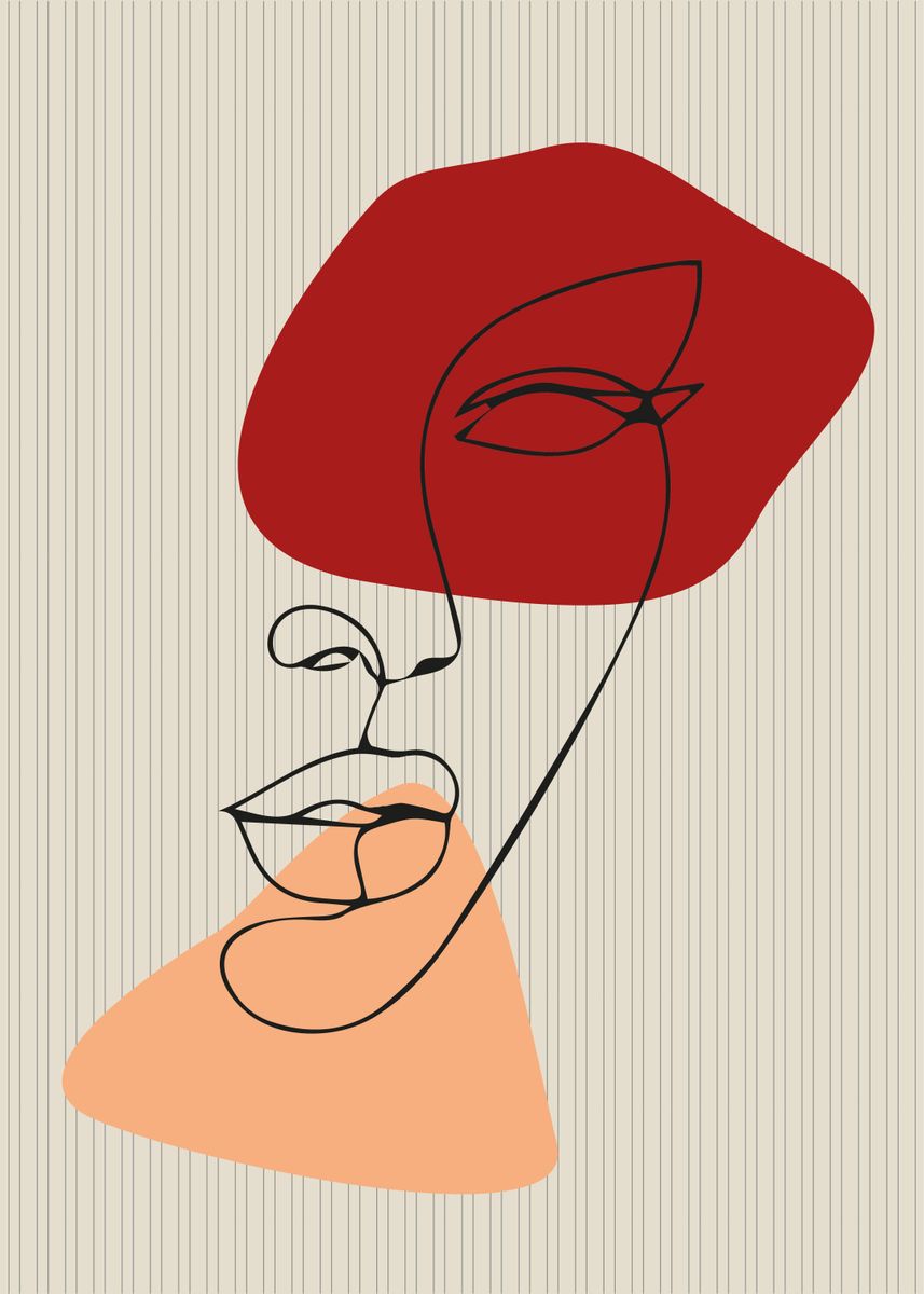 'Abstract face ' Poster by A Design | Displate