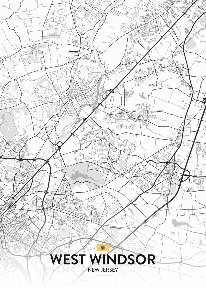 'West Windsor NJ' Poster, picture, metal print, paint by IMR Designs ...