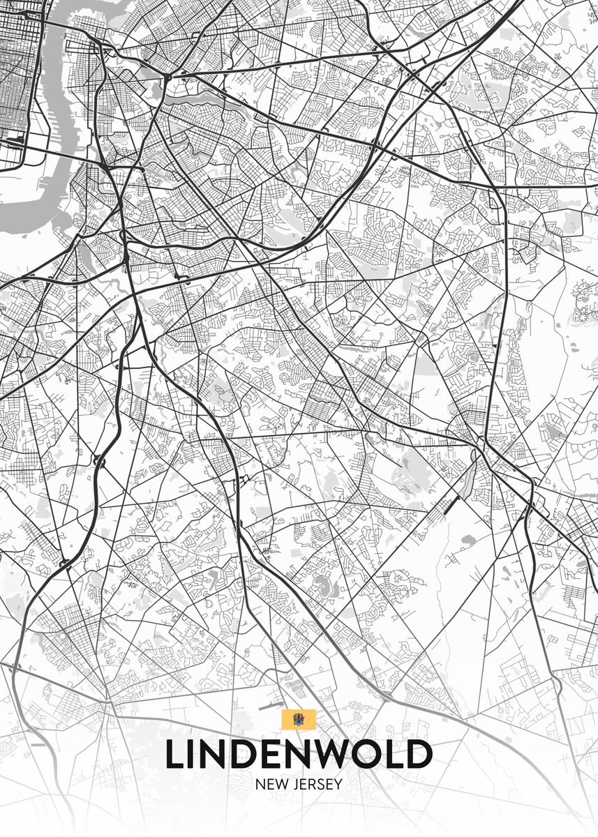 'Lindenwold NJ' Poster, picture, metal print, paint by IMR Designs ...