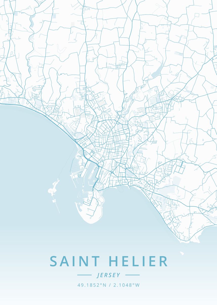 'Saint Helier Jersey' Poster, picture, metal print, paint by Designer ...
