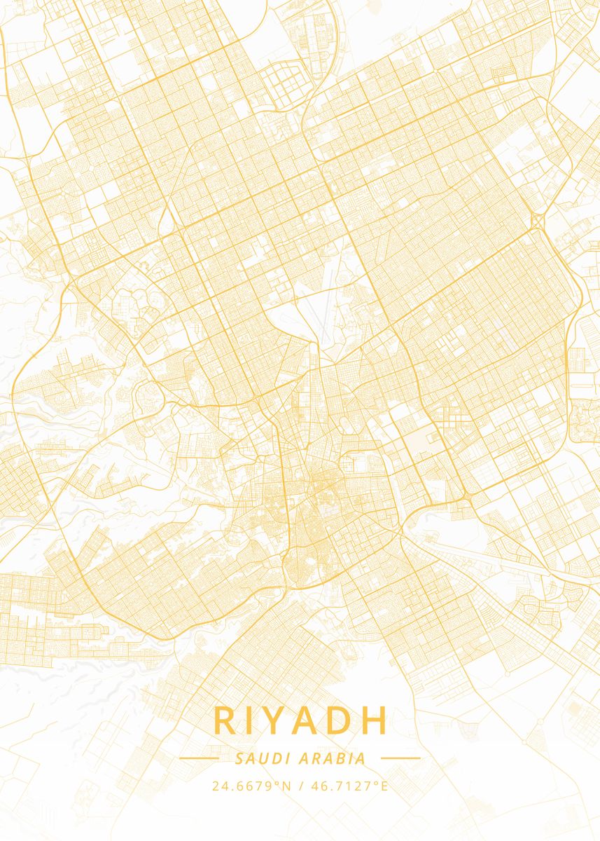 'Riyadh Saudi Arabia' Poster, picture, metal print, paint by Designer ...