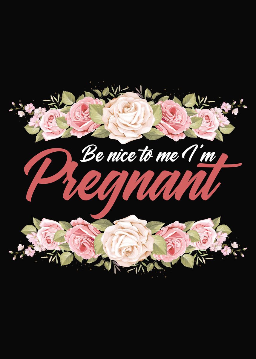 'pregnant pregnancy baby' Poster, picture, metal print, paint by ...