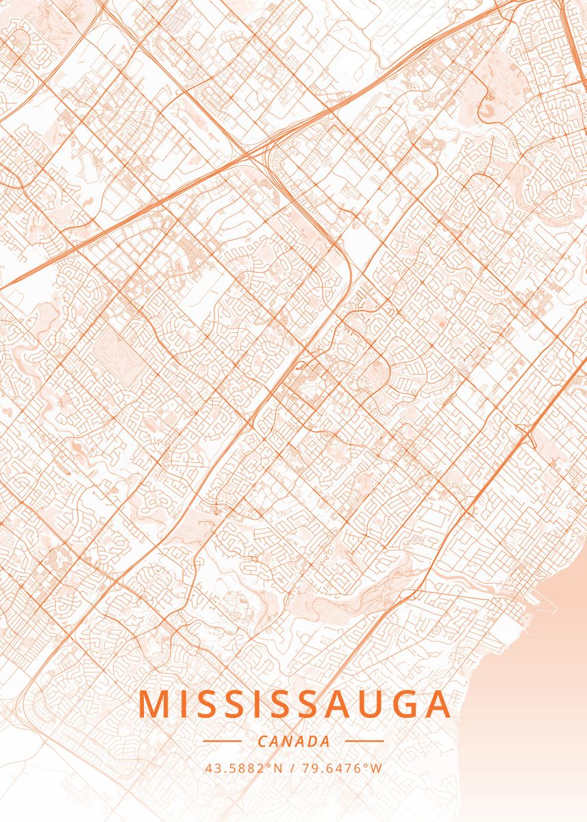 'Mississauga Canada' Poster, picture, metal print, paint by Designer ...
