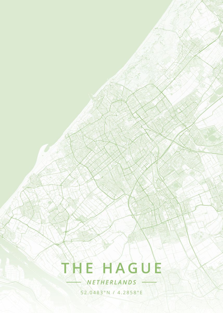 'The Hague Netherlands' Poster, picture, metal print, paint by Designer ...