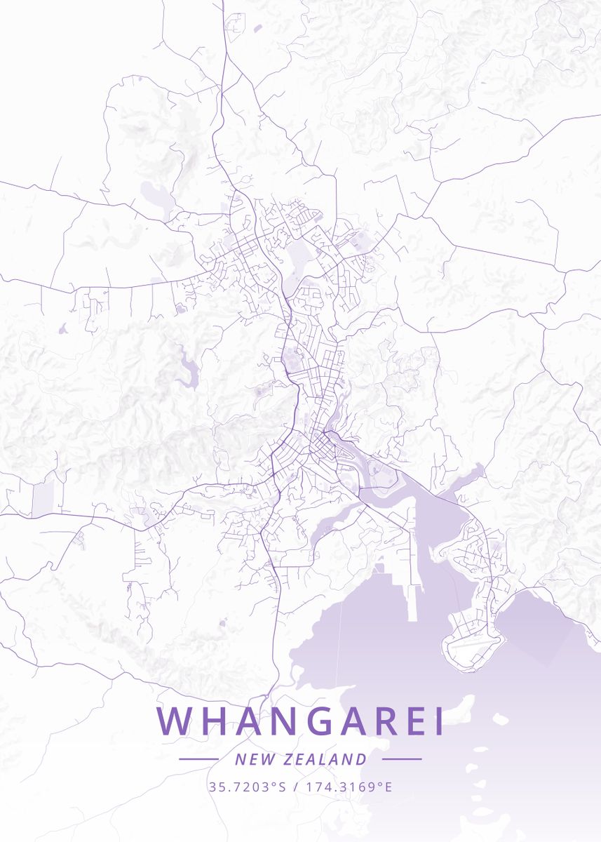 'Whangarei New Zealand' Poster, picture, metal print, paint by Designer ...