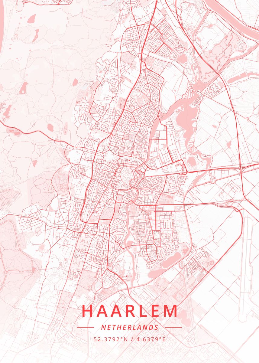 'Haarlem Netherlands' Poster, picture, metal print, paint by Designer ...