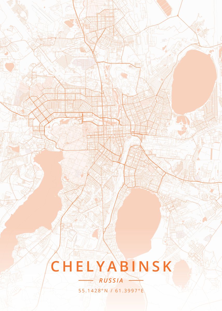'Chelyabinsk Russia' Poster, picture, metal print, paint by Designer ...