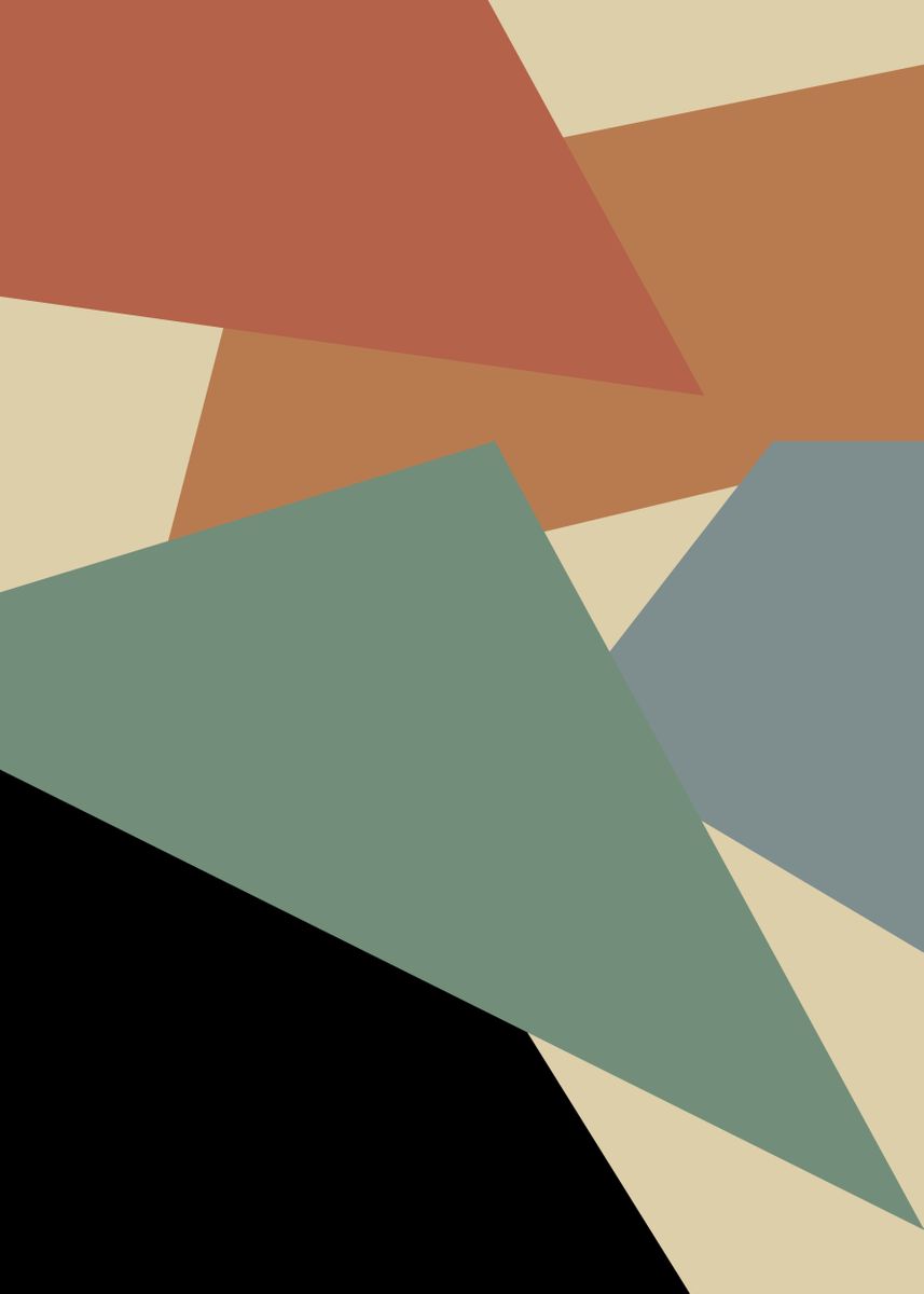 '70s Abstract Stacking' Poster by Josh B | Displate