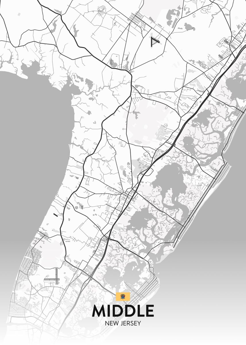 'Middle NJ' Poster by IMR Designs | Displate