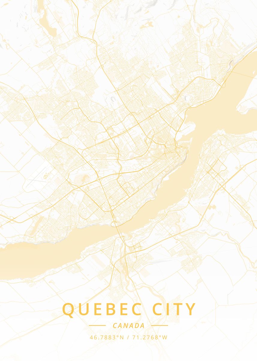 'Quebec City Canada' Poster, picture, metal print, paint by Designer ...