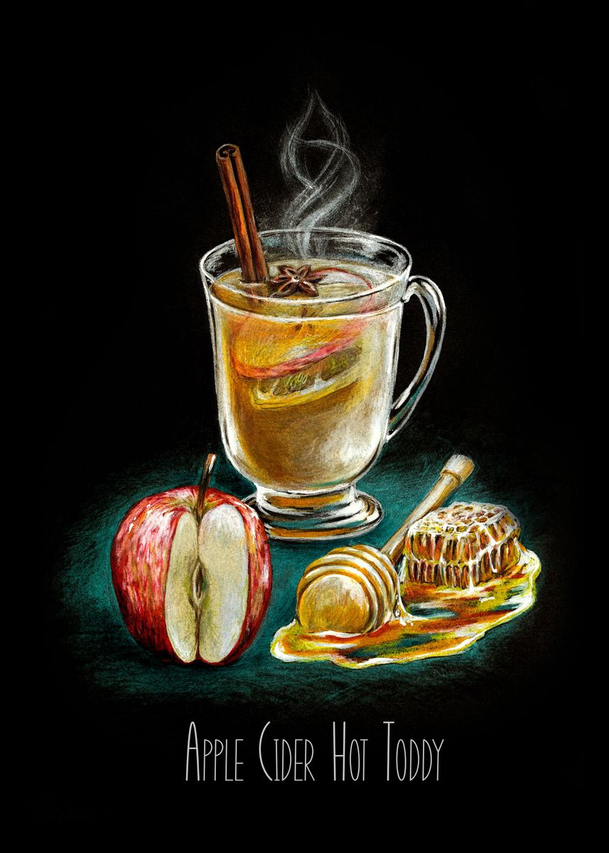 'Apple Cider Hot Toddy' Poster, picture, metal print, paint by crannnk ...