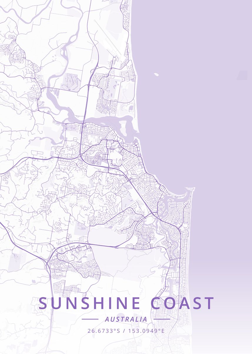 'Sunshine Coast Australia' Poster, picture, metal print, paint by ...