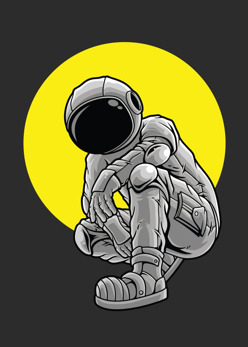 'Astronaut Swag' Poster, picture, metal print, paint by ...