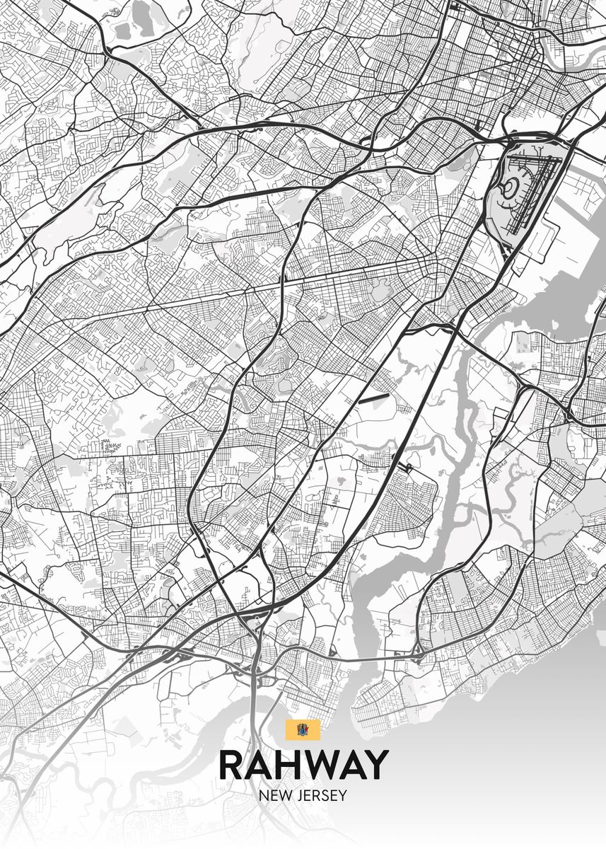 'Rahway NJ' Poster by IMR Designs | Displate