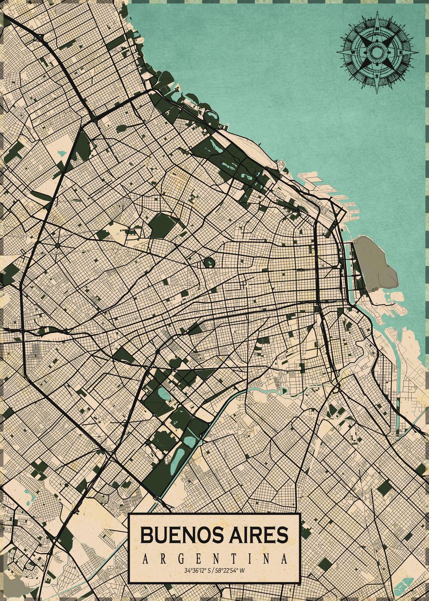 Street Map Buenos Aires Argentina