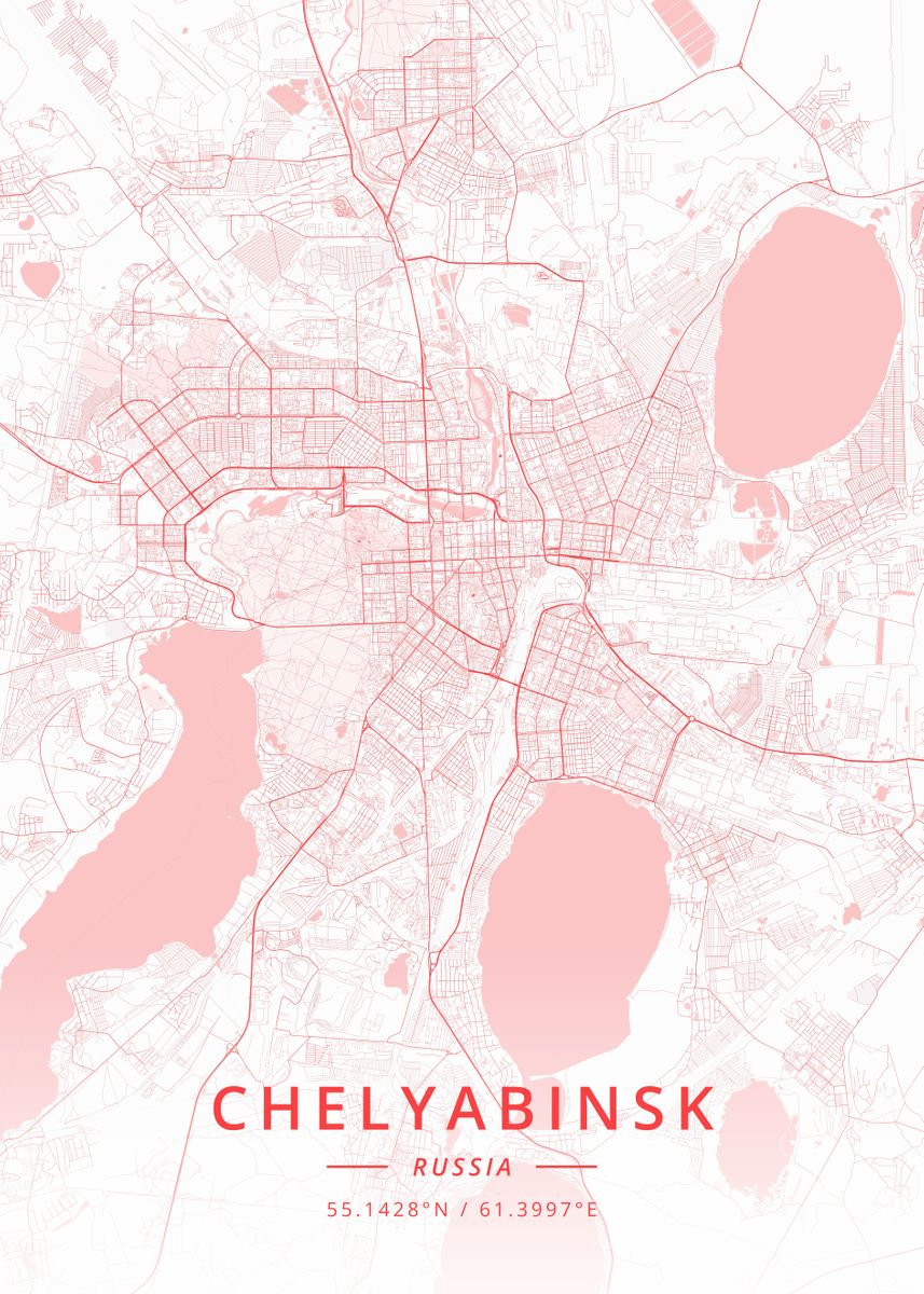 'Chelyabinsk Russia' Poster, picture, metal print, paint by Designer ...