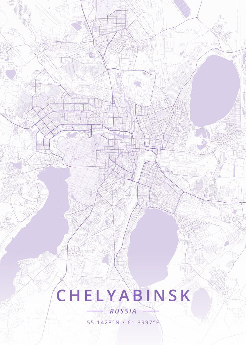 'Chelyabinsk Russia' Poster, picture, metal print, paint by Designer ...