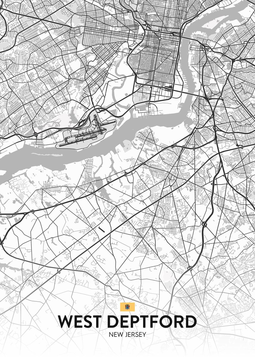 'West Deptford NJ' Poster by IMR Designs | Displate