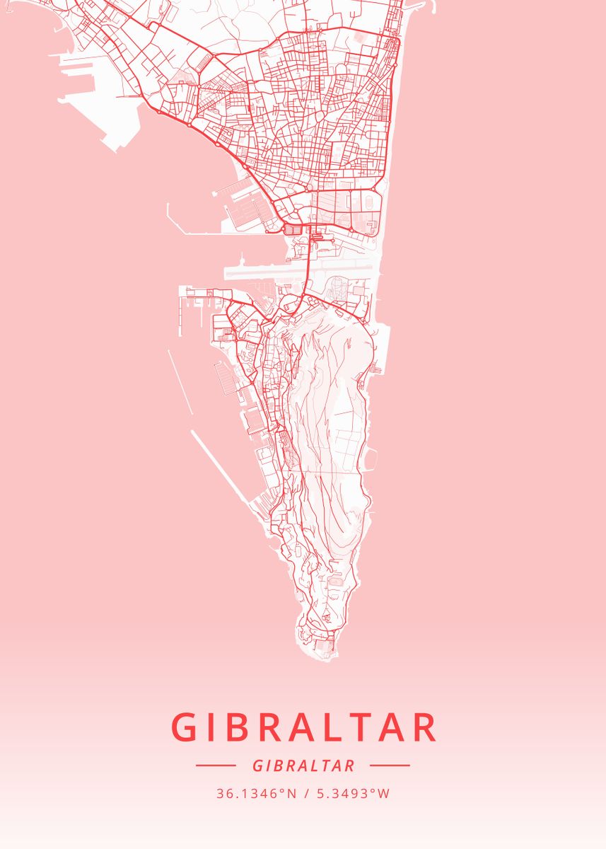 'Gibraltar Gibraltar' Poster, picture, metal print, paint by Designer ...