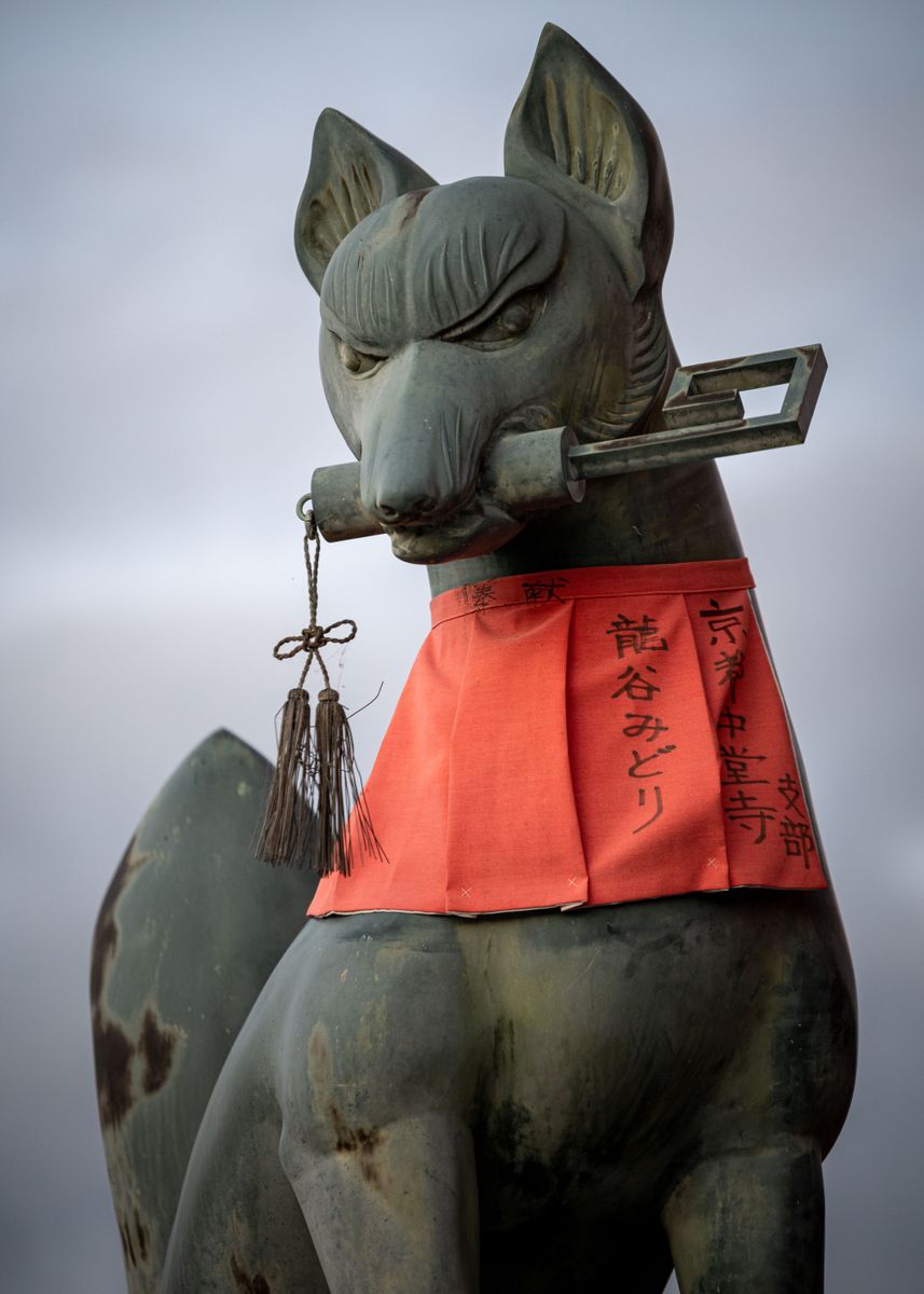 'Fox Guardian' Poster by Azuchi Dragon | Displate