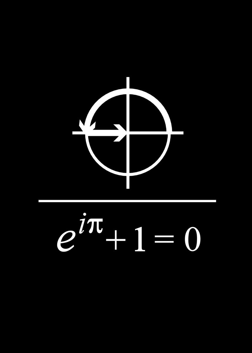 'Eulers Identity Poster' Poster, picture, metal print, paint by Beyond ...