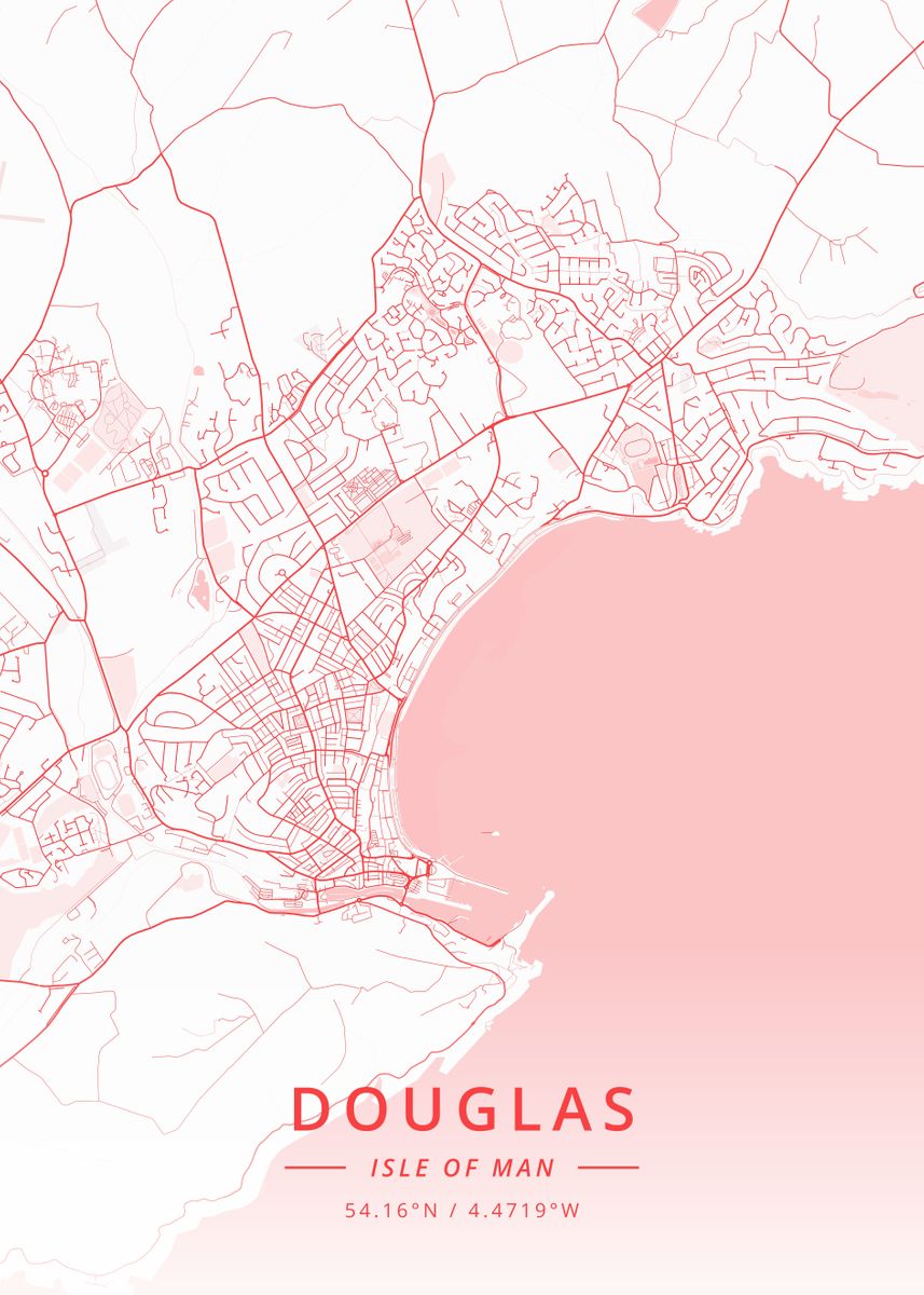 'Douglas Isle of Man' Poster, picture, metal print, paint by Designer ...