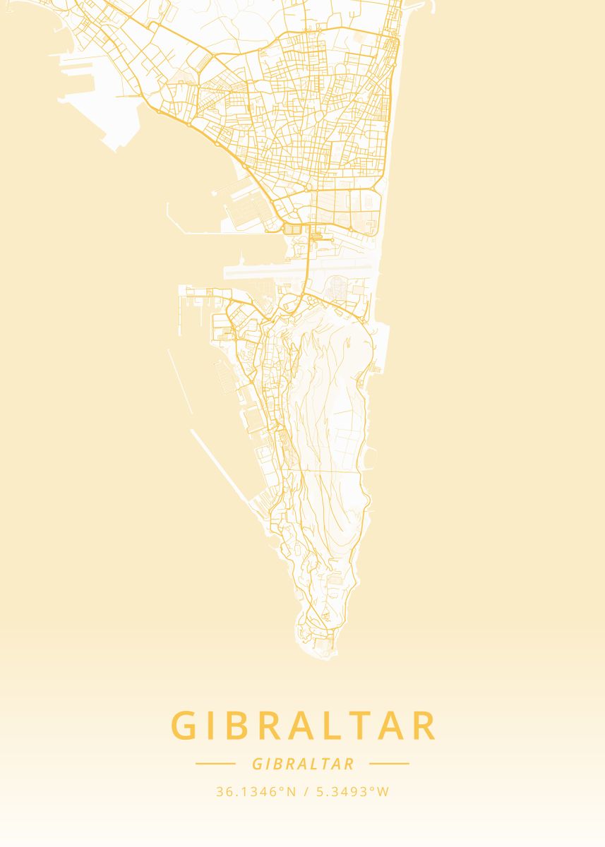 'Gibraltar Gibraltar' Poster, picture, metal print, paint by Designer ...