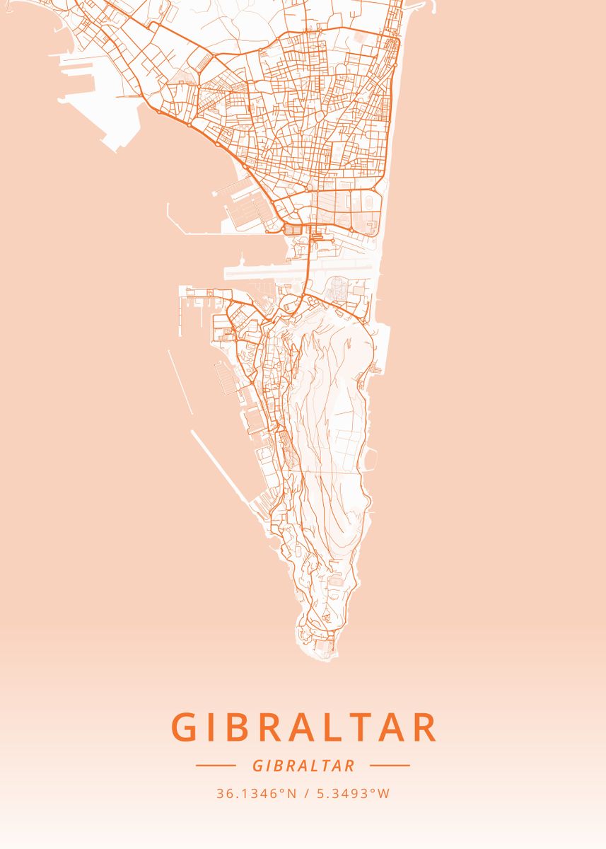 'Gibraltar Gibraltar' Poster, picture, metal print, paint by Designer ...