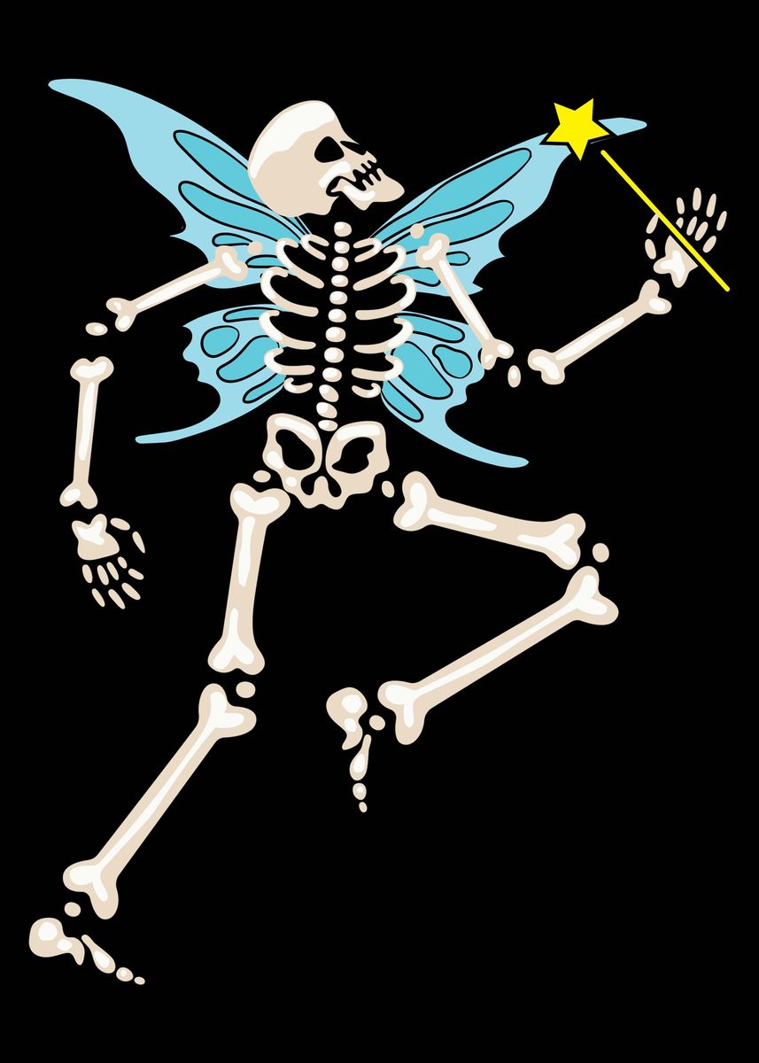 'Fairycore Skeleton Fairy' Poster by AestheticAlex | Displate