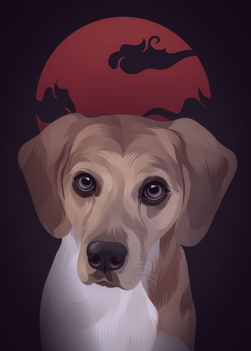 'Dog Japan' Poster by Muh Aslan | Displate
