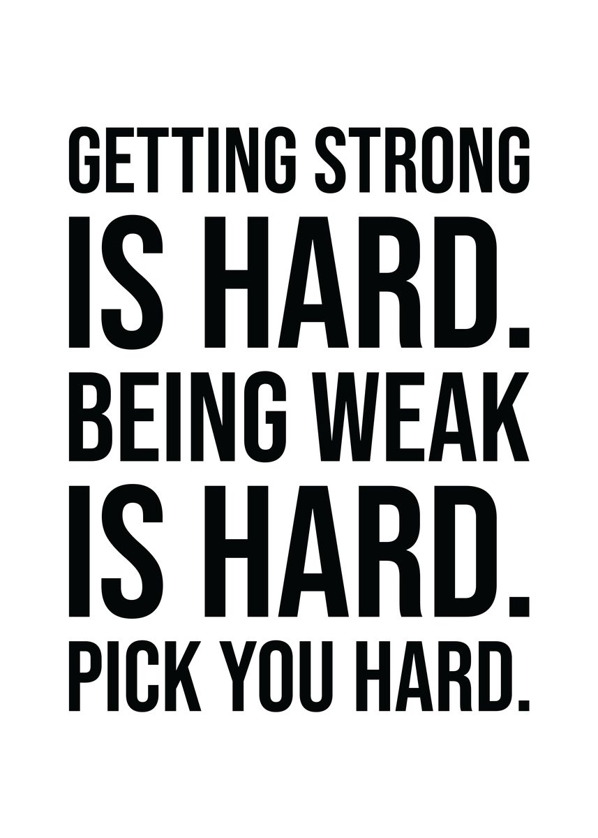 'Pick Your Hard' Poster by CHAN | Displate