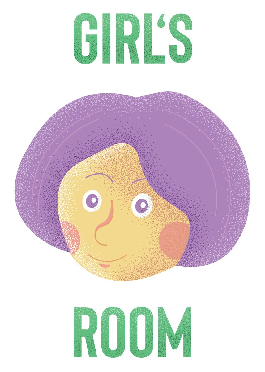 'Girls Room Poster' Poster, picture, metal print, paint by Barnabas ...