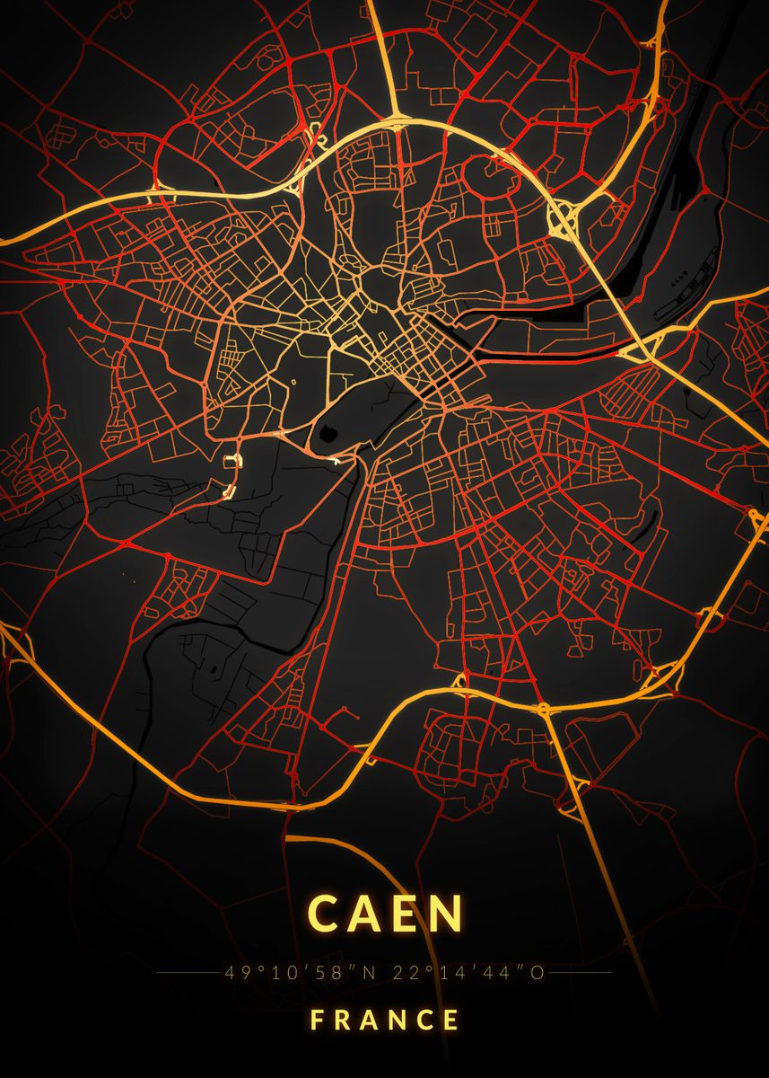 'Caen' Poster by Jerhus | Displate