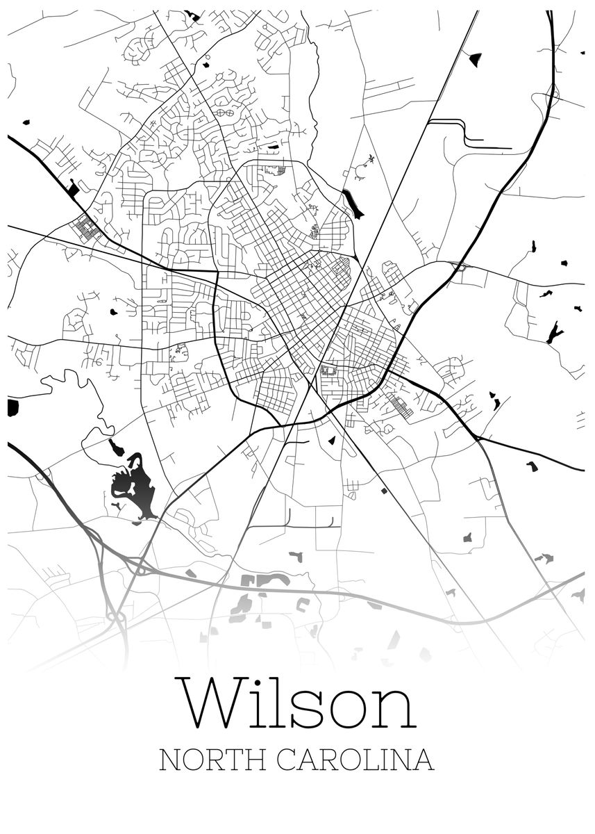 'Wilson North Carolina ' Poster, picture, metal print, paint by ...