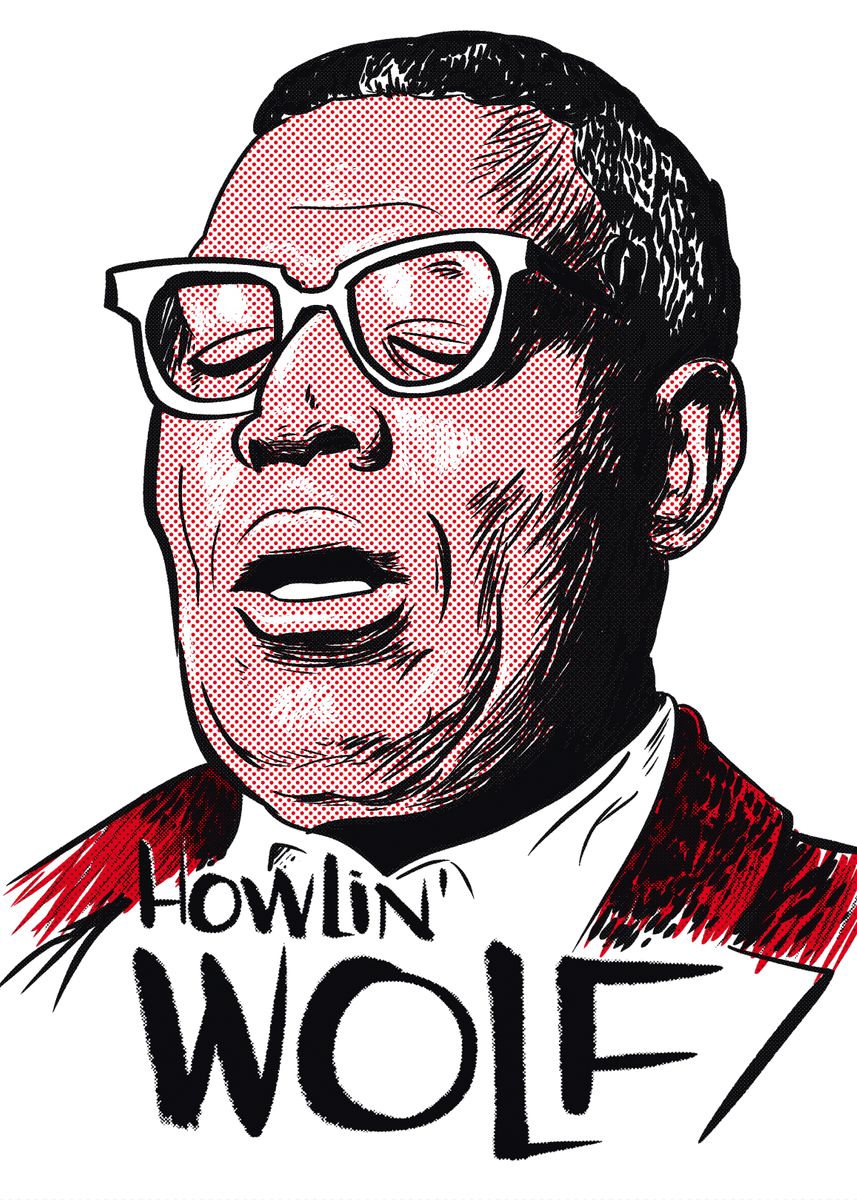 'Howlin Wolf' Poster by Adi | Displate