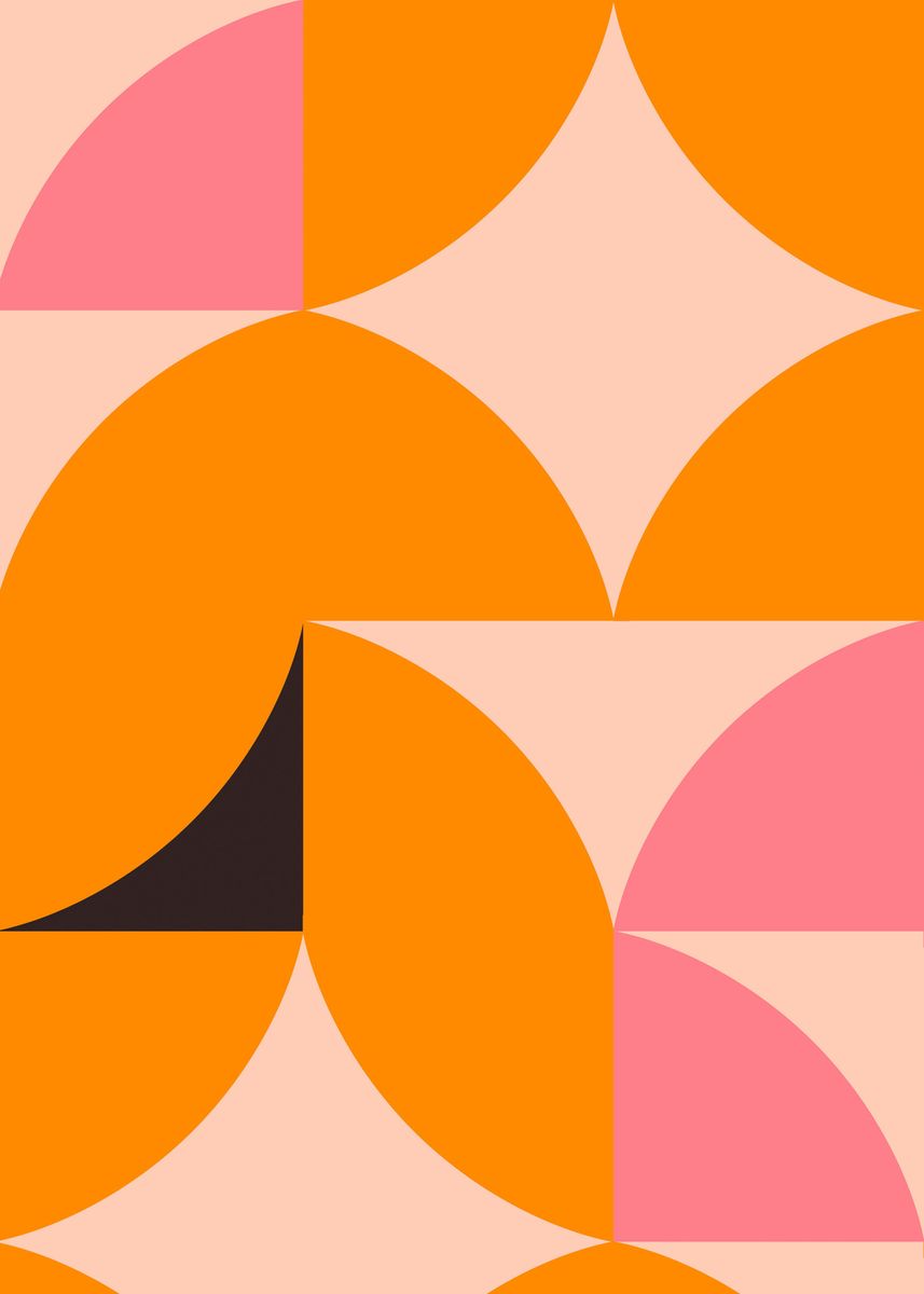 'Geometric Mix' Poster, picture, metal print, paint by MIRIMO design ...