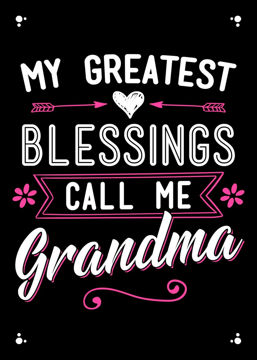'Blessed Grandma' Poster by platenum | Displate