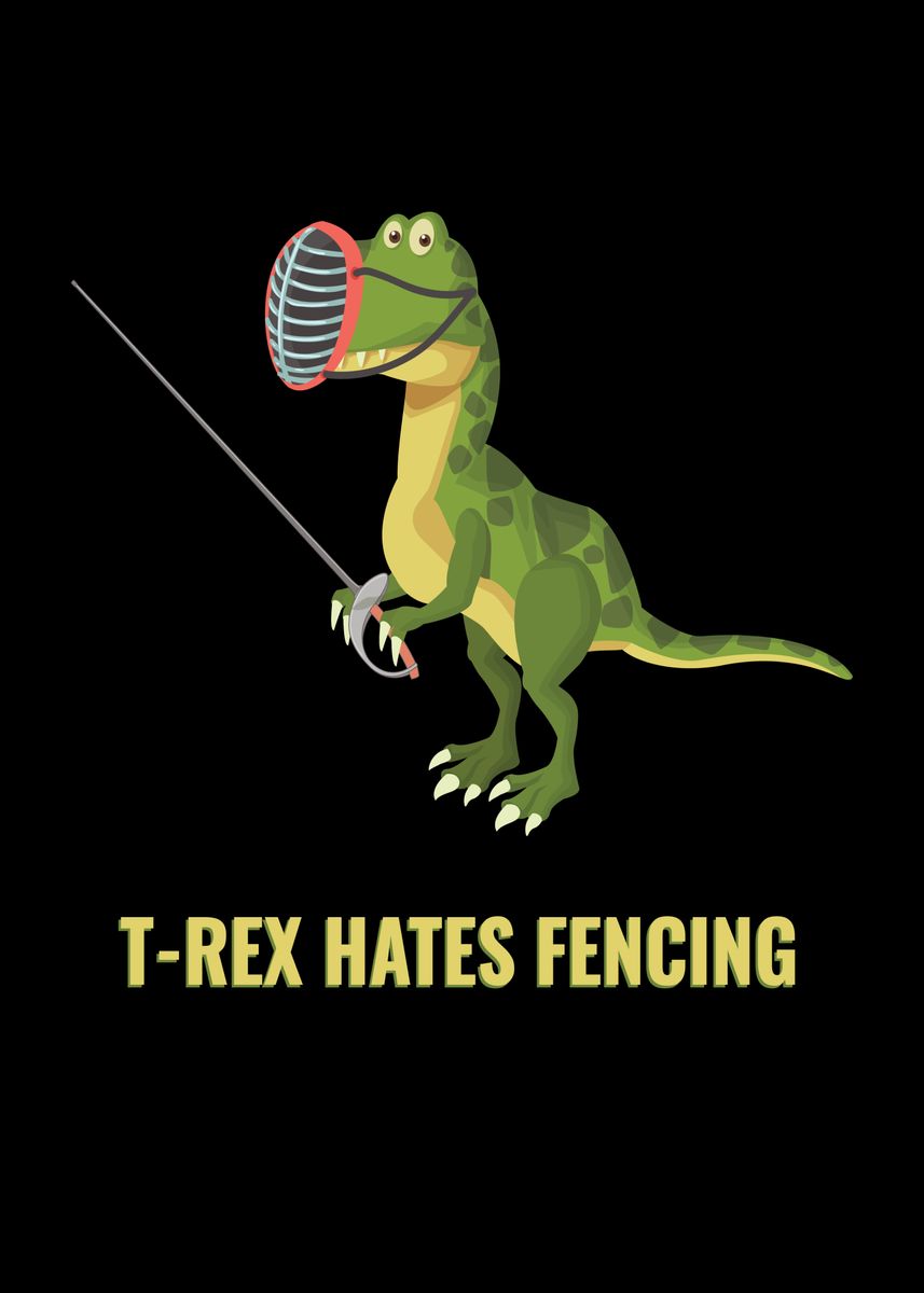 'Fencing Fencer Epee' Poster by Mooon | Displate