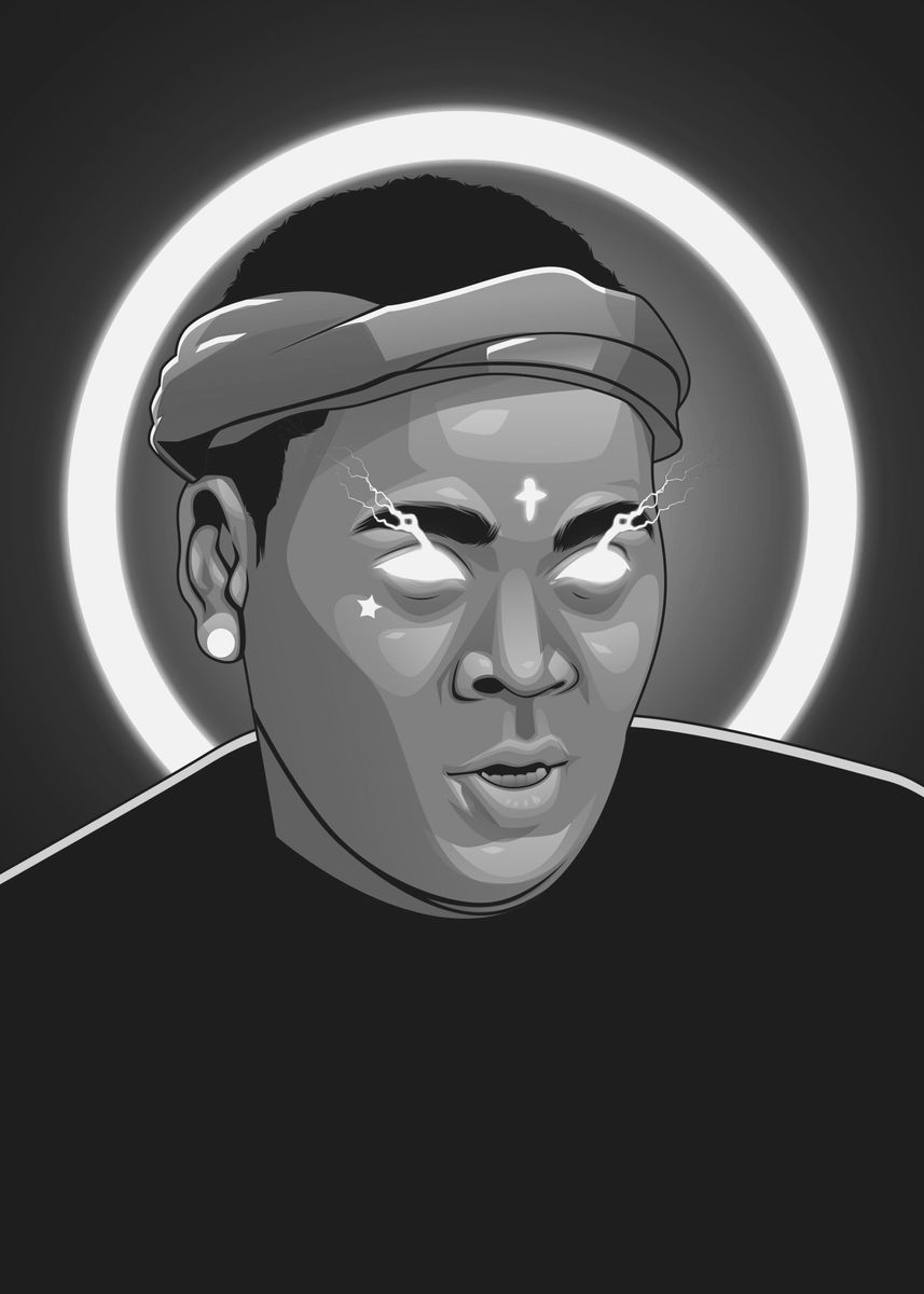 'Kevin Gates Bnw' Poster, picture, metal print, paint by Colorize ...