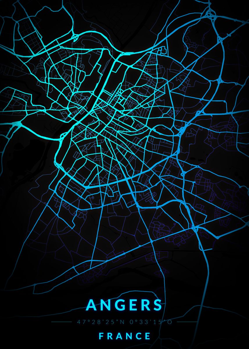 'Angers' Poster by Jerhus | Displate