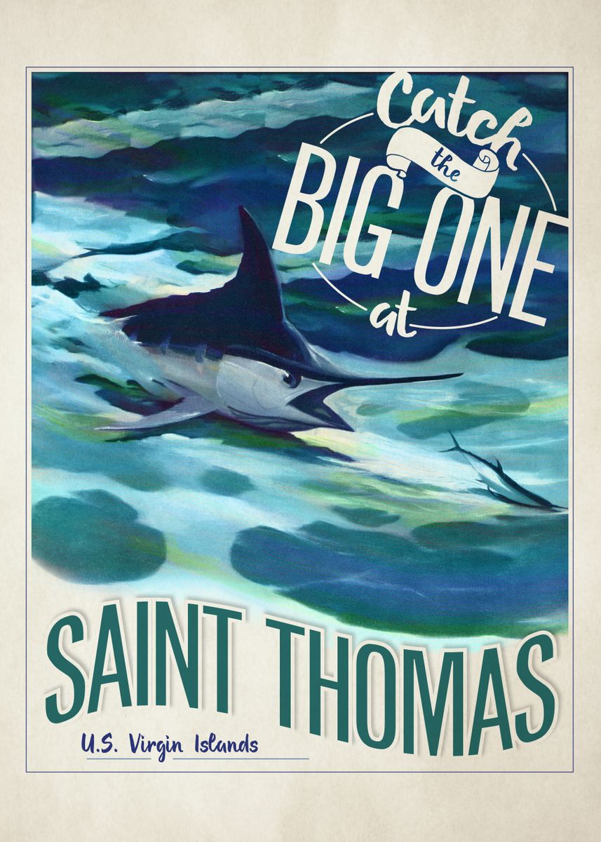 'Saint Thomas' Poster by American Vintage | Displate