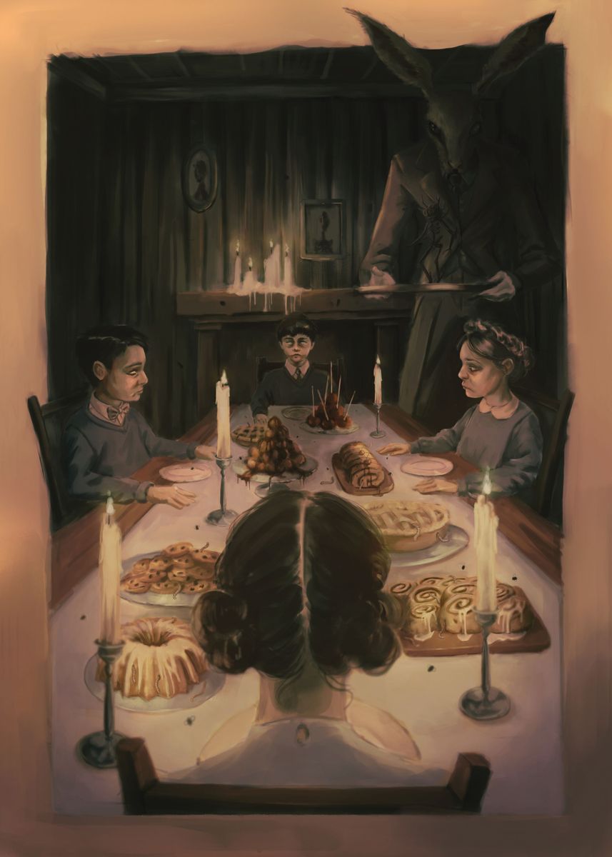 'Midnight Feast' Poster, picture, metal print, paint by Natasha Rossouw ...