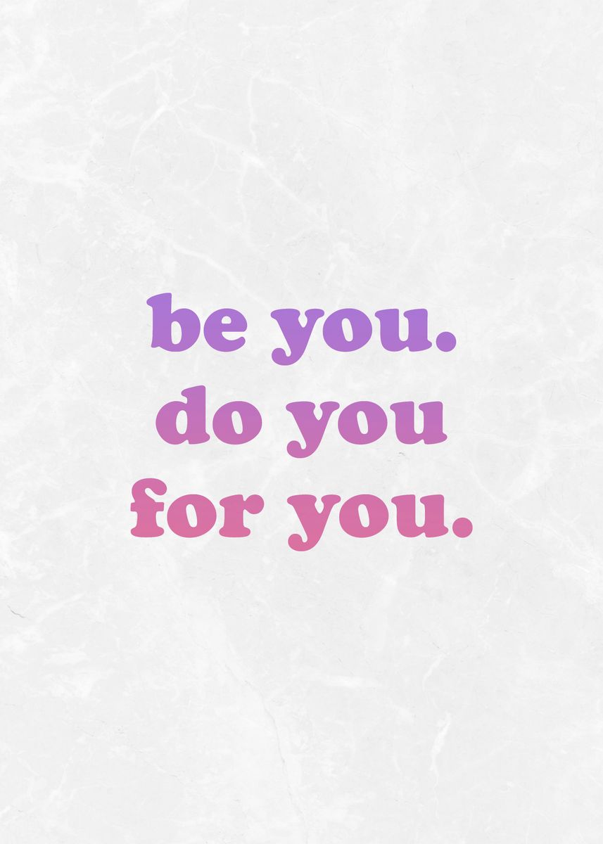 'YOU' Poster, picture, metal print, paint by Neon Moon | Displate