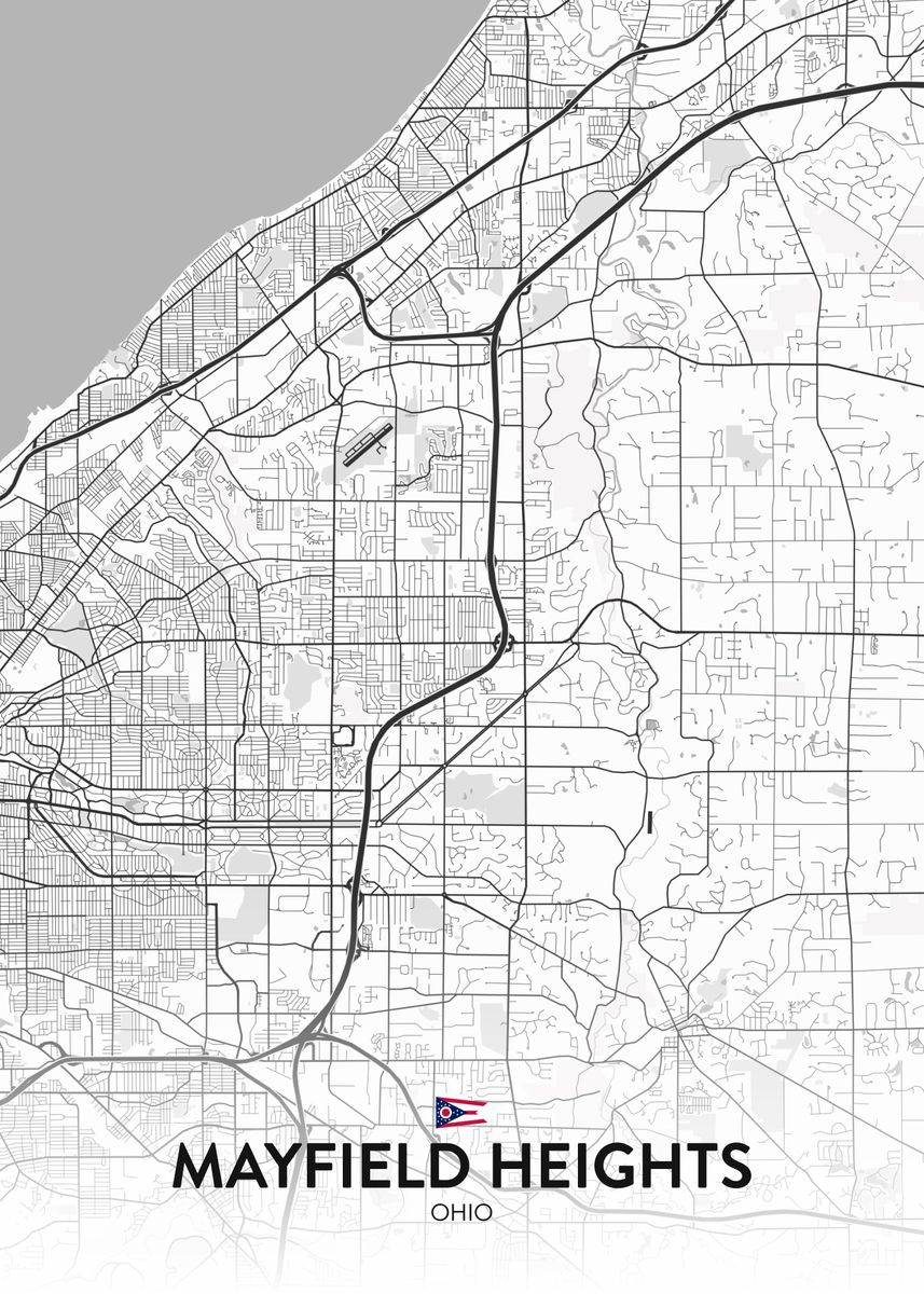 'Mayfield Heights OH' Poster by IMR Designs | Displate